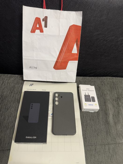 KATO HOB 128GB Samsung S24 A1 Гаранция 2027г Onyx Black / Черен гр ...