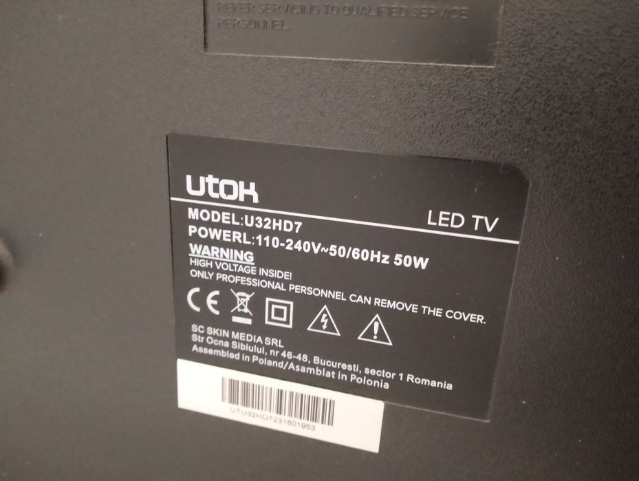 Televizor HD Utok 80 cm cu telecomanda Hunedoara • OLX.ro