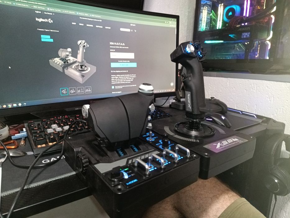 Joystick logitech x56 Hotas Hateg • OLX.ro
