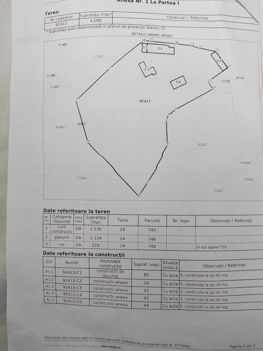 Casa la tara 85mp, Anexe, teren 4098mp, Recea, Sat Deagu de Jos, Arges ...
