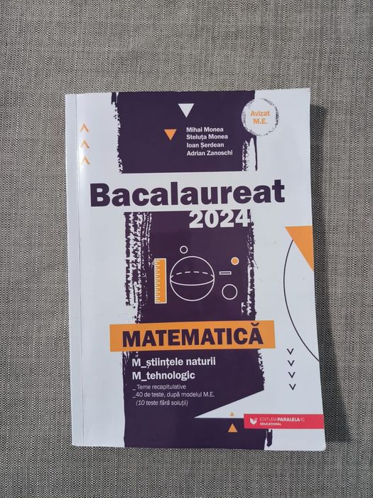 Carte bac 2024 matematica M1-M2 Piatra Neamt • OLX.ro