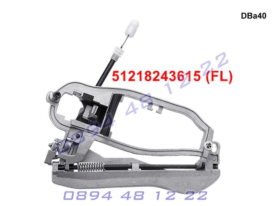 Механизъм Дръжка Външна Брава Жило Основа Врата BMW X5 E53 БМВ Х5 Е53 ...