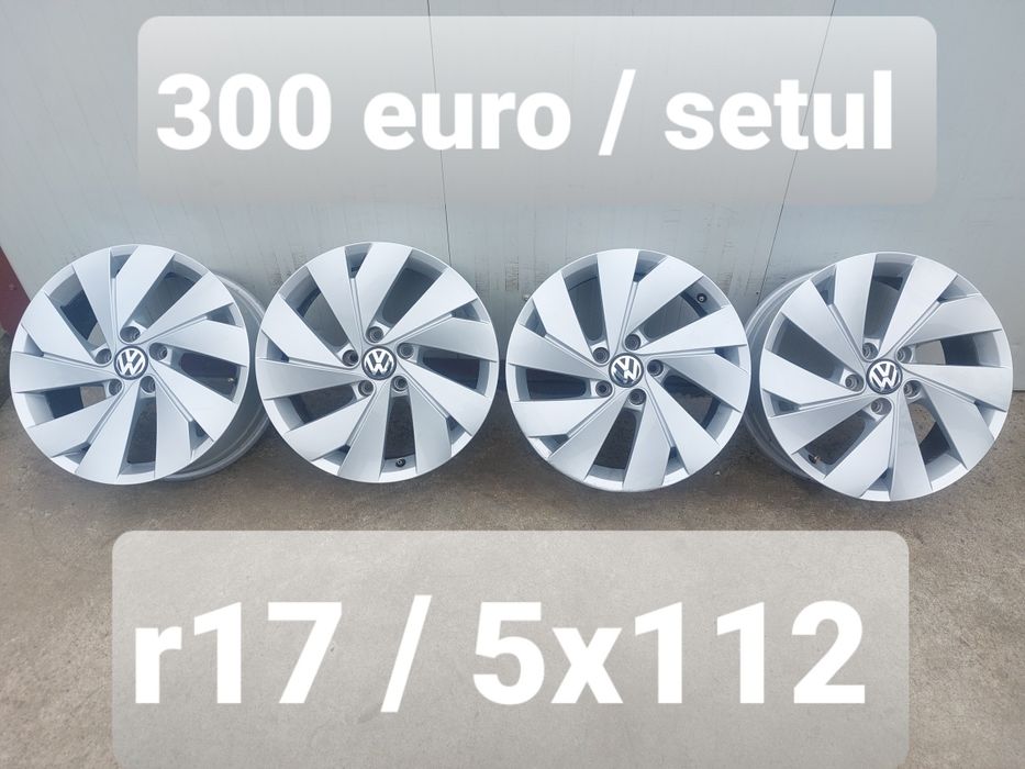 Jante aluminiu ORIGINALE r17 / Vw Audi Skoda Seat / 5x112 Dumbravita ...