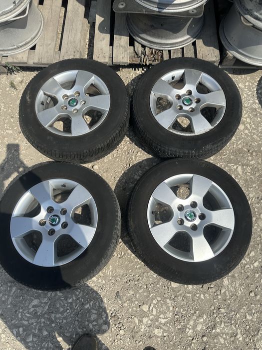 Оригинални джанти Шкода Skoda 15 6,5j et50 ronal Octavia ном 4 гр ...
