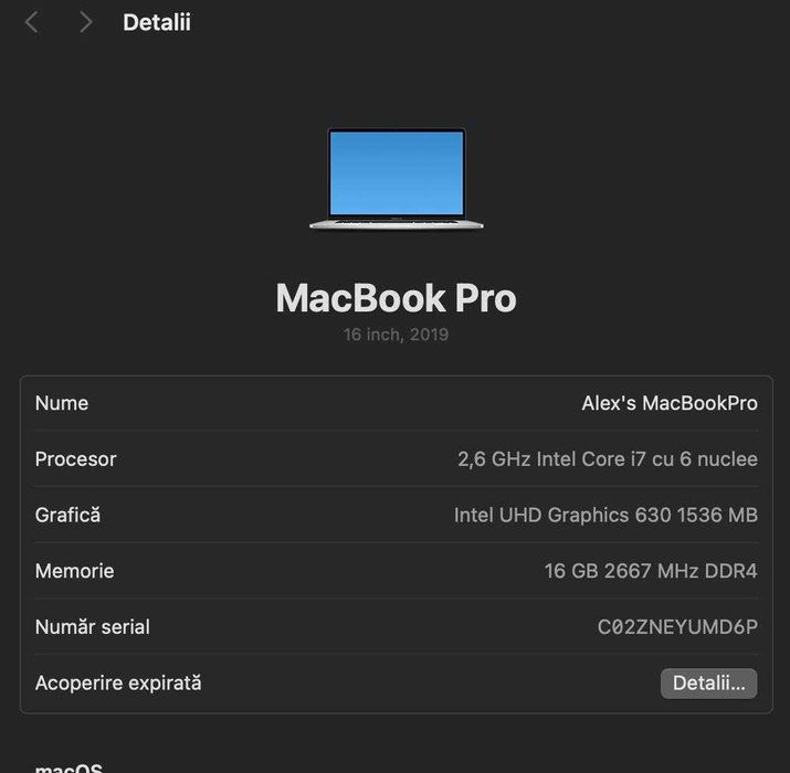 Apple Macbook Pro 16" 2019 Arad • OLX.ro