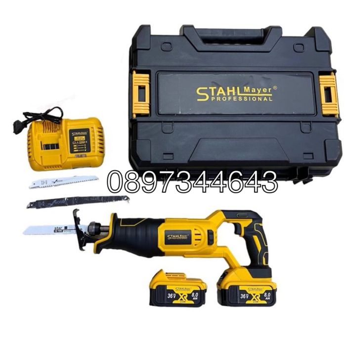 Акумулаторен саблен трион 36V-8,0AH Stahlmayer гр. Пловдив Кючук Париж • OLX.bg