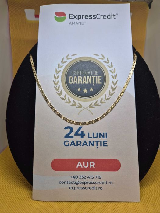 Lant aur 14K 7.46g ag.7 Podu Ros 49825 Garantie 2 Ani! Iasi • OLX.ro
