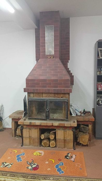 Șemineu din cărămidă refractara samota evacuare teava fonta Braila • OLX.ro