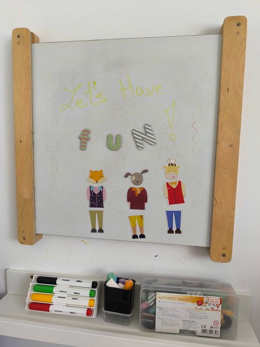 Tabla alba(magnetica/ scris) - neagra(creta), Leea Toys -100 ron Iasi ...