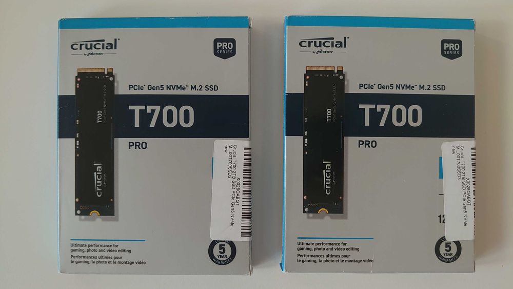 Crucial T700 2TB PCIe Gen5 NVMe M.2 SSD 12400 MB/s гр. Русе Център • OLX.bg