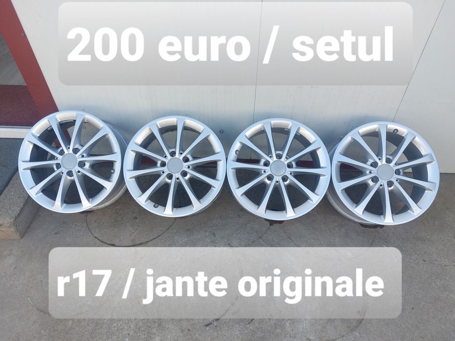 Jante aluminiu originale r17 / Audi Vw Skoda Seat Mercedes / 5x112 ...