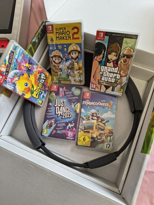 Vând,schimb Nintendo Switch RingFit +jocuri Sannicolau Mare • OLX.ro