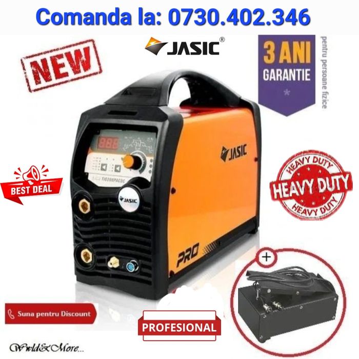 JASIC TIG 200P AC/DC cu Pedala-Aparat sudura aluminiu TIG/WIG cu Argon Bucuresti Sectorul 2 • OLX.ro