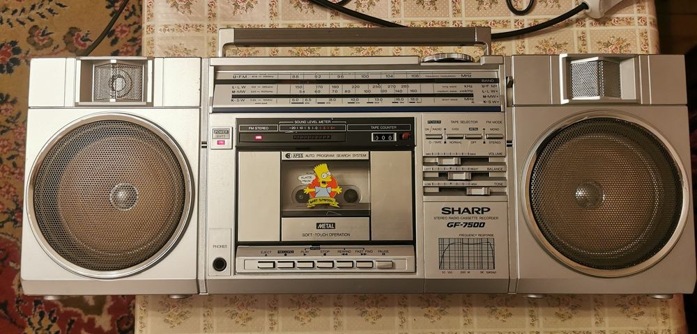 SHARP GF-7500 (радиокасетофон касетофон радио касетофон) гр. Пловдив Филипово • OLX.bg