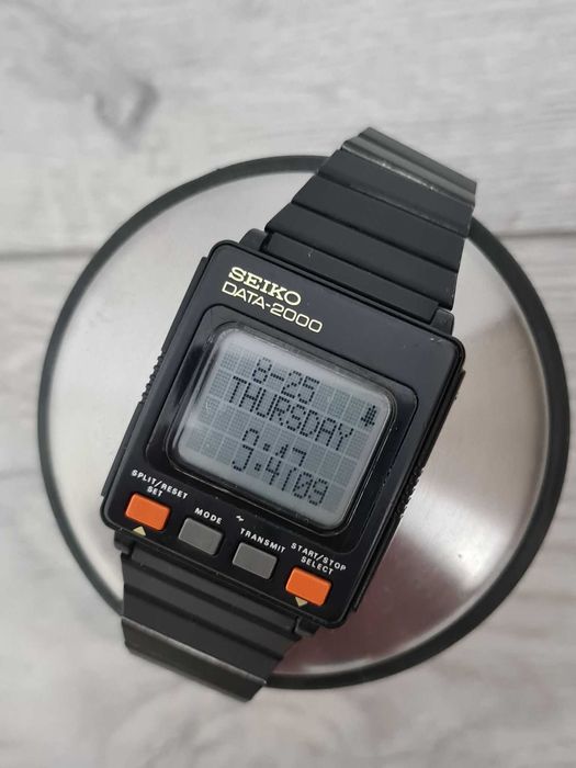Ceas Seiko DATA-2000 LCD 1983 Vintage foarte Rar made in Japan Medias ...