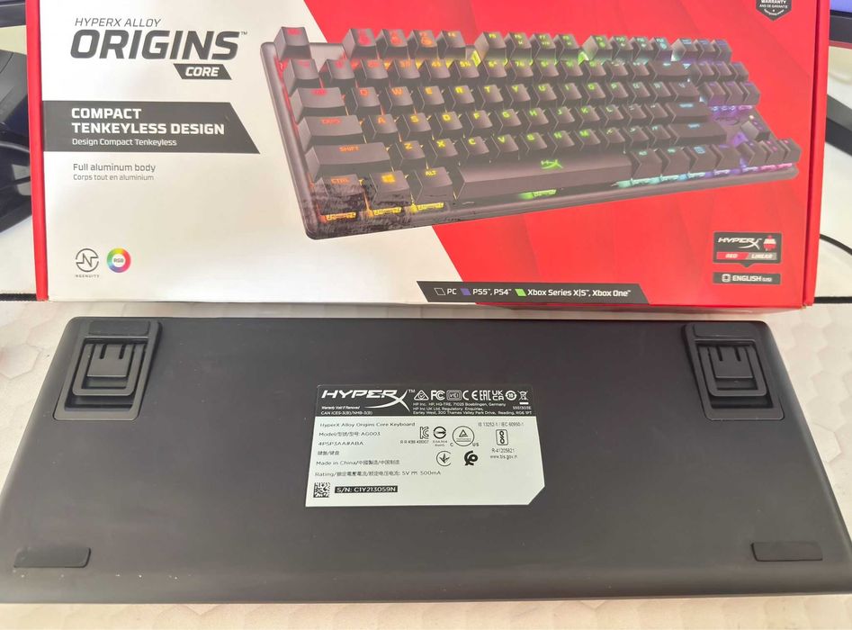 Tastatura HyperX Alloy Origins Core RGB TKL, switch HX Red - Linear ...