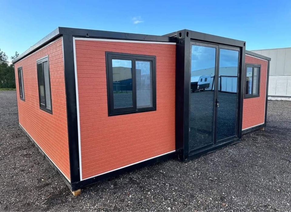 Modular casa stil cabana casa modulara pe structura metalica la cheie ...
