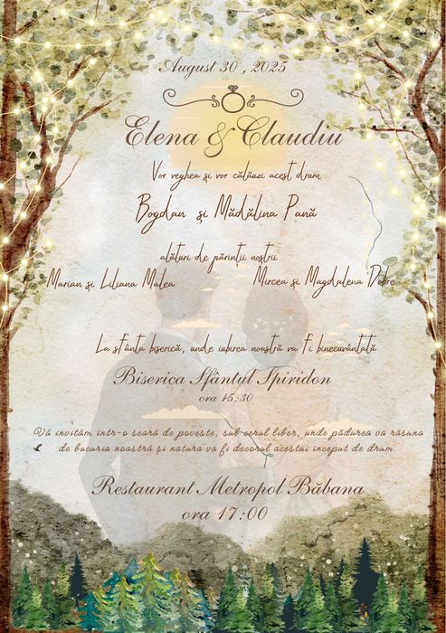 Invitatii nunta digitale Ziar de nunta, Meniuri, numar de masa Pitesti ...