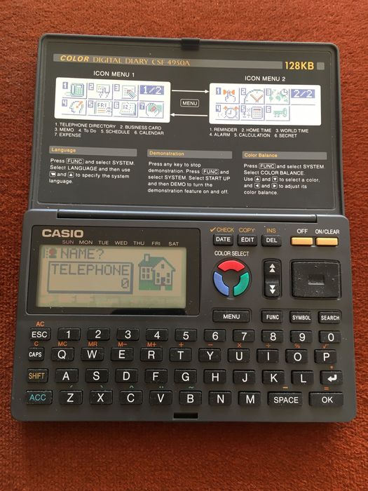Електронен бележник Casio CSF-4950A 128kb гр. София Банишора • OLX.bg