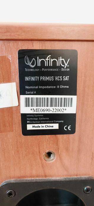 Boxe raft satelit bookshelf Infinity Harman Kardon Primus – 8 Ohm Cluj ...