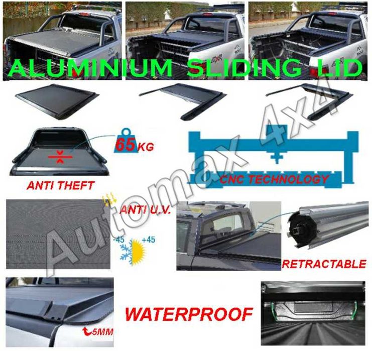 Inchidere bena, capac rulou Hilux, Ranger, L200, Amarok, D-max, Navara ...