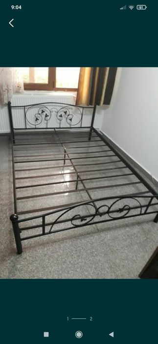 Pat metalic matrimonial, fier forjat ,pat dormitor Cluj-Napoca • OLX.ro