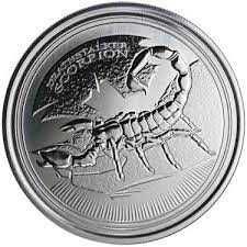 Monezi Argint - Scorpion, Pacman, Mayflower, Okapi, Koala, Avion Galati ...