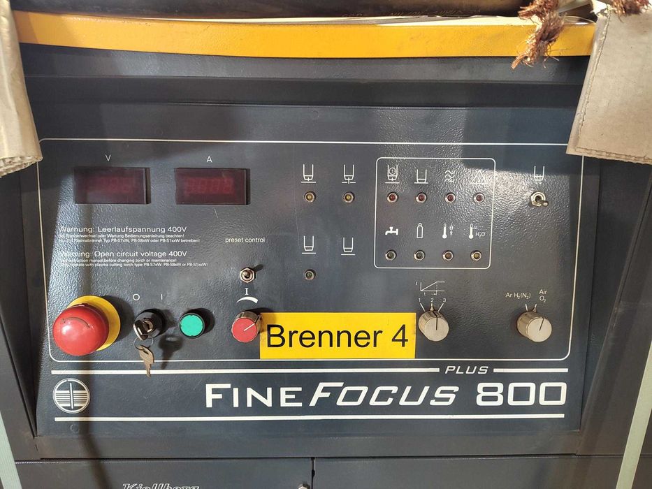 Машина за плазмено Cnc рязане Kjellberg Finefocus 800 Plus гр Добрич Промишлена зона Север