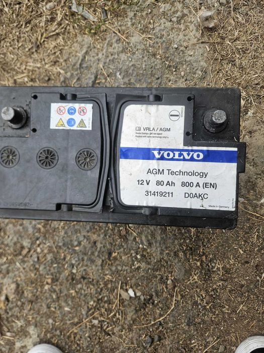 VOLVO 80Ah.AGM Technology Акумулатор за кола или бус гр. Плевен 9-ти ...