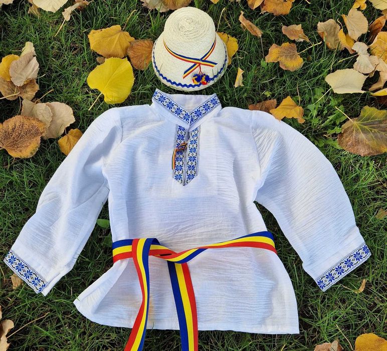IE COPII camasa costum national popular traditional 9-14 ani VAND ...