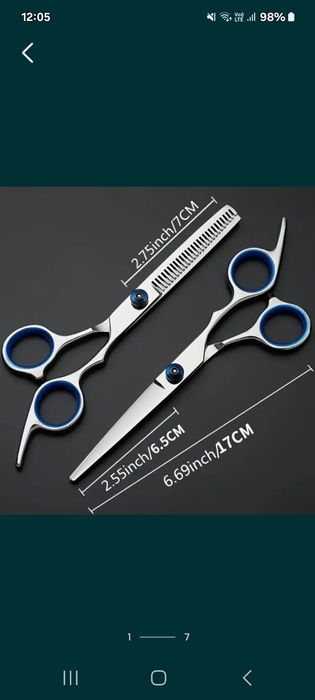 Set 2 foarfeci tuns filat profesionale inox Bucuresti Sectorul 5 • OLX.ro