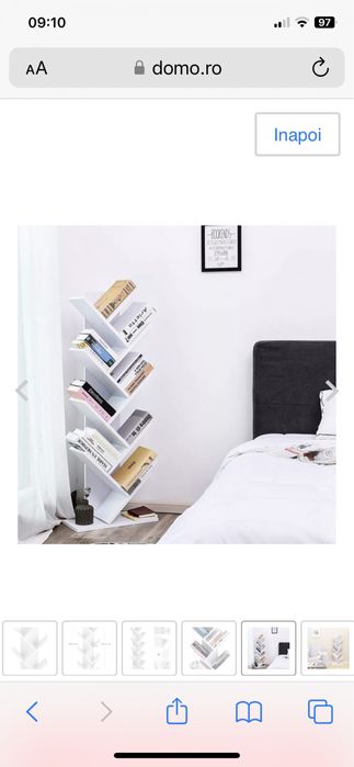 Biblioteca ,raft carti 141cm x 50cm x 25 cm Songmics germania Bucuresti ...