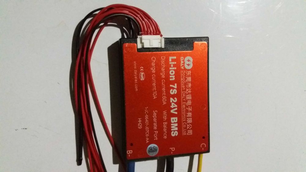 BMS S7 - 24V Discharge curent 60A. Charge curent 10A , With Balance ...