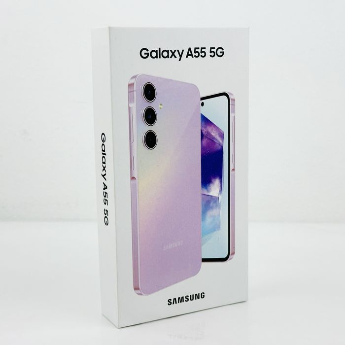 НОВ! Samsung Galaxy A55 5G 128GB 8RAM Light Violet 2г. Гаранция! гр ...