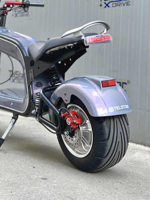 Електрически скутер Supermoto CAFE RACER 60V 30Ah 2024 Харли гр ...