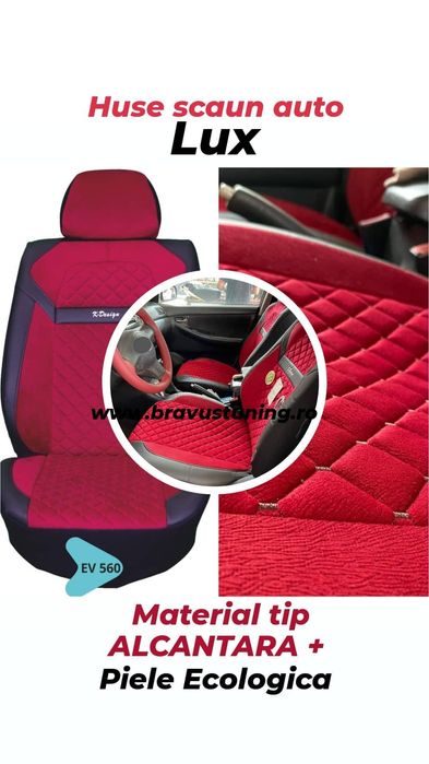 Huse scaun auto LUX set complet Mercedes,BMW, Audi, Skoda, Kia, Opel ...