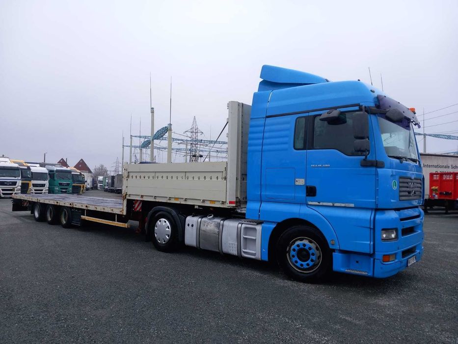 Man tga 480 cu platforma jumbo Baia Mare • OLX.ro