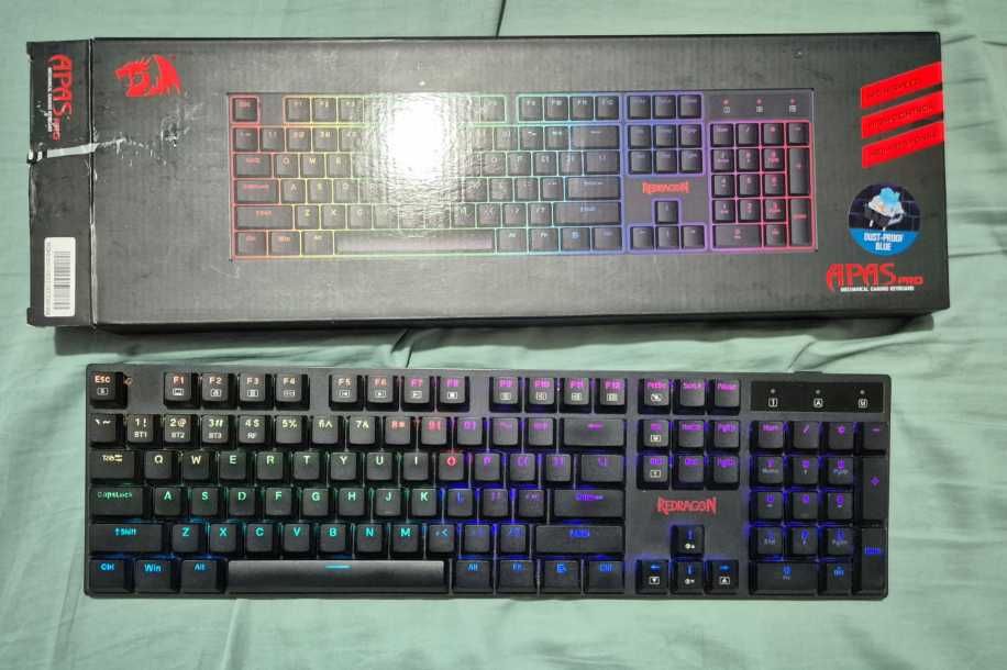 Tastatura gaming mecanica Redragon Apas Pro, bluetooth/wireless, RGB ...