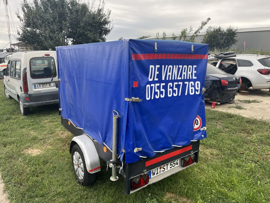 Remorca Stema Germania 700kg/Prelata buna/Cauciucuri bune Braila • OLX.ro