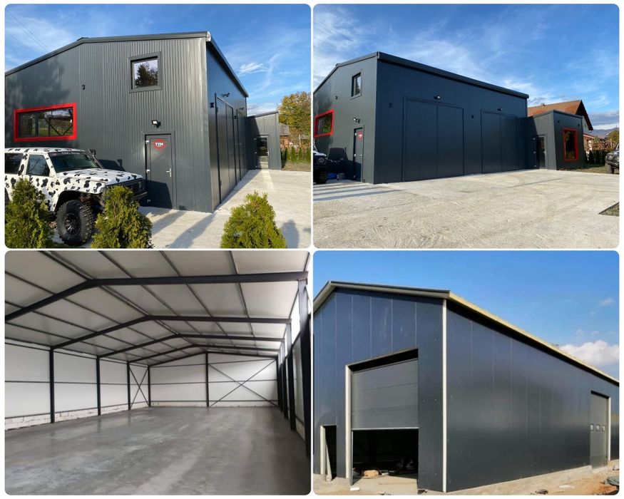 Vând Hala Metalica 13×30×4.2 cu panouri sandwich sau pe elemente ...