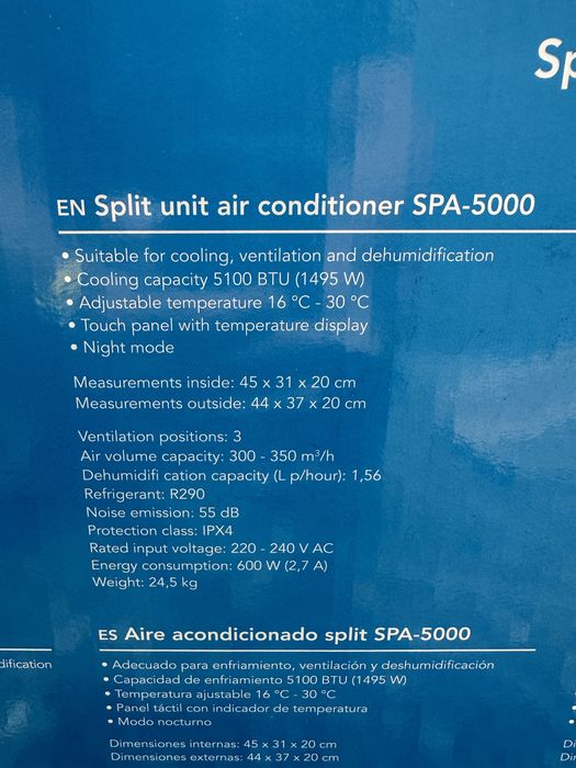 Aer conditionat Mestic 5100 BTU,rulota/camper/autorulota ,nou,garantie ...
