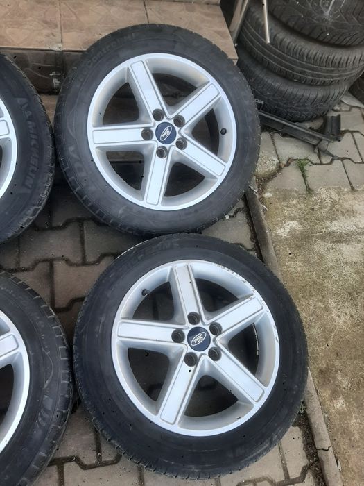 Jante aliaj 5x108 r16 ford focus cu anvelope vara Motru • OLX.ro