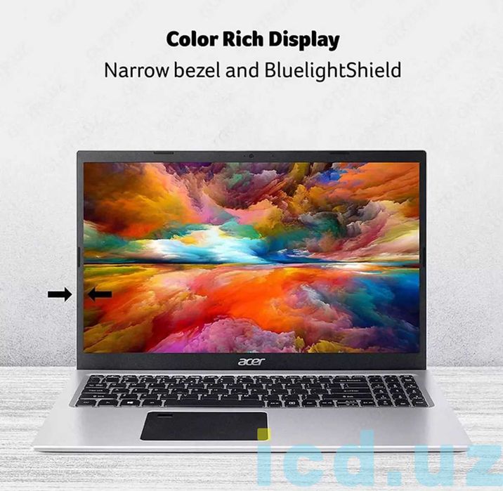 ACER A315 R3-7320U 8GB 256GB DOS RUS KB SILVER 15.6": 350 у.е ...