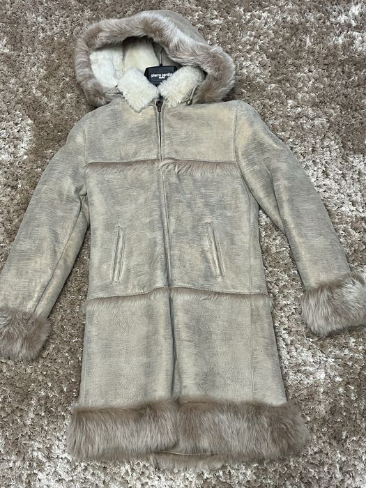 Cojoc blana si piele natural crem sidefat xs Iasi • OLX.ro