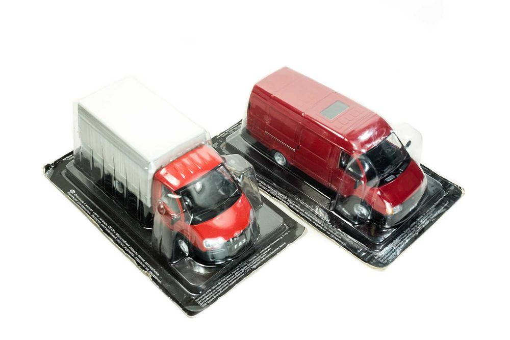 Две редкие Газели ГАЗ-2705 (фургон)&ГАЗ-3302 (грузовик), масштаб 1:43.: 650 000 сум ...