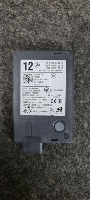 Mercedes radar distronic modul w222 w218 w212 w166 w205 w213 w253 ...