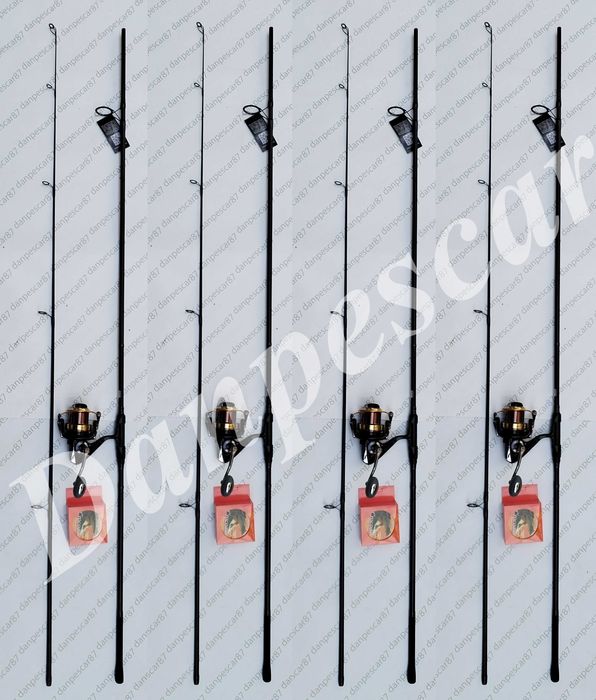 SET 4 Lansete SLIM EASTSHARK LEGNA 3,6m+Mulinete GB8000+4 ROLE FIR ...