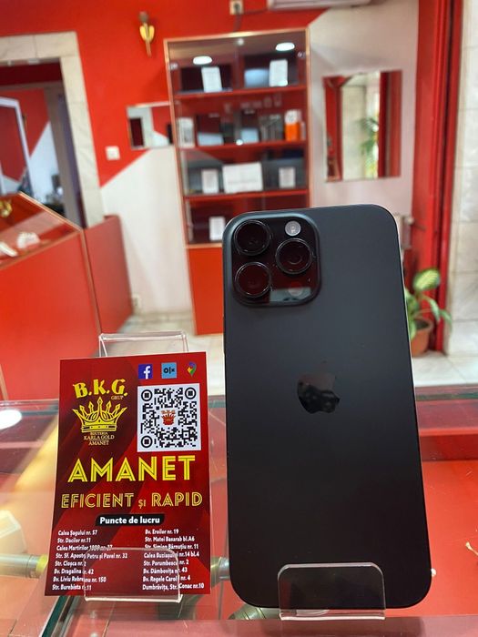 Iphone 16 Pro Max 256gb 100% Amanet BKG Timisoara • OLX.ro