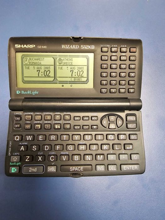 Agenda electronica de colectie PDA Sharp Wizard OZ 640 Sibiu • OLX.ro