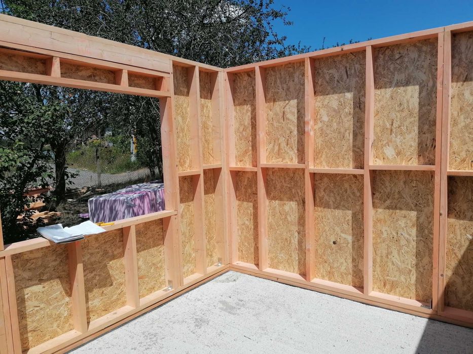 Kit casa lemn 132 mp Brasov • OLX.ro